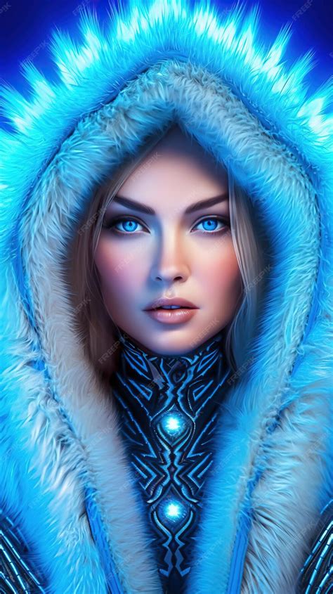 Premium Ai Image Abstract Portrait Of A Beautiful Fashionable Girl In