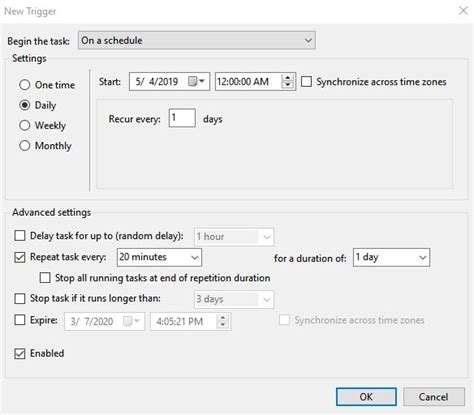 Create Scheduled Tasks