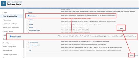 Salesforce Geolocation Field