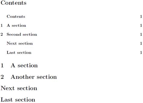 Table Of Contents Insert Unnumbered Headings In Toc Automatically TeX LaTeX Stack Exchange