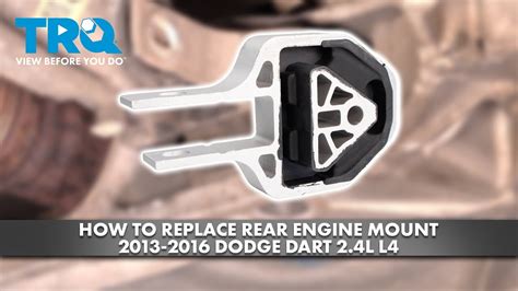 How To Replace Rear Engine Mount 2013 2016 Dodge Dart 24l L4 Youtube