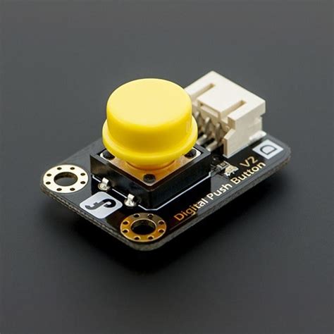 Dfrobot Gravity Digital Push Button Yellow Dfrobot Dfr0029 Y