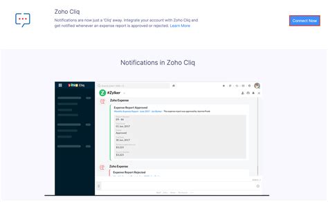 Integrate Zoho Expense With Zoho Cliq User Guide Zoho Expense