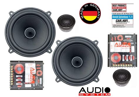 Audio System Hx 130 Phase Evo 3 Lautsprecher 13 Cm High End 2 Wege Komponentensystem