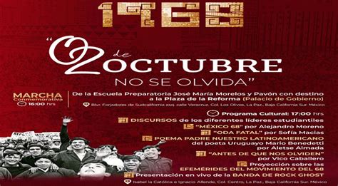Realizarán El Festival “2 De Octubre No Se Olvida” En La Paz