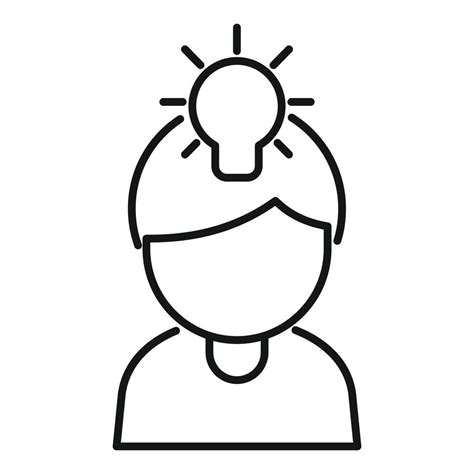 New Idea Icon Outline Vector Business Solution 15205238 Vector Art At