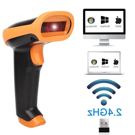 Wireless Barcode Scanner Portable 2 4GHz Wireless USB2 0