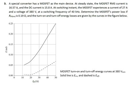 A Special Converter Has A Mosfet As The Main Deviceat Steady Statethe Mosfet Rms Current Is