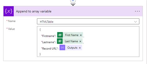 [power automate] format an html table with css and add links in power