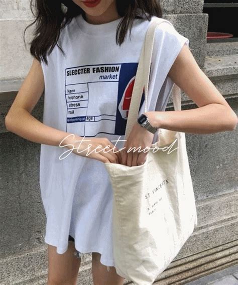 🔥여름특가🔥2컬러 유니크 꿀템 깔끔한 민소매 스트리트 슬릿 민소매 티셔츠 에이블리