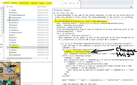 Automatic Naming Of Sub Components Sketchucation