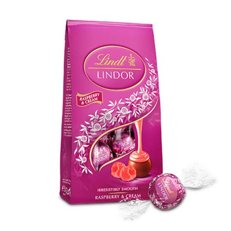 Lindor Raspberry And Cream Från Lindt Choklad Grossist Distributör