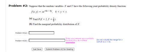 solved roblem 2 suppose that the random variables x and y