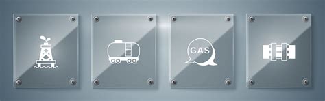 금속 파이프 및 밸브 위치 주유소 석유 철도 수조 및 굴착 장치를 설정합니다 정사각형 유리 패널 벡터 0명에 대한 스톡 벡터 아트 및 기타 이미지 Istock