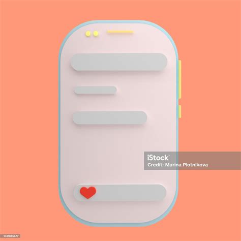 3d 렌더링 일러스트 스마트 폰 응용 프로그램 및 소셜 미디어 개념 통신 메신저 3d 일러스트레이션 3차원 형태에 대한 스톡 사진 및 기타 이미지 Istock