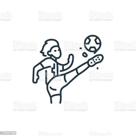 영국 개념에서 축구 아이콘 벡터 축구 편집 스트로크의 얇은 라인 그림 웹 및 모바일 앱 아이콘 인쇄 미디어에 사용하기위한 축구