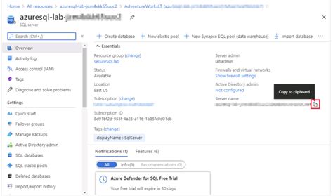 Implements Data Security And Data Classification In Azure