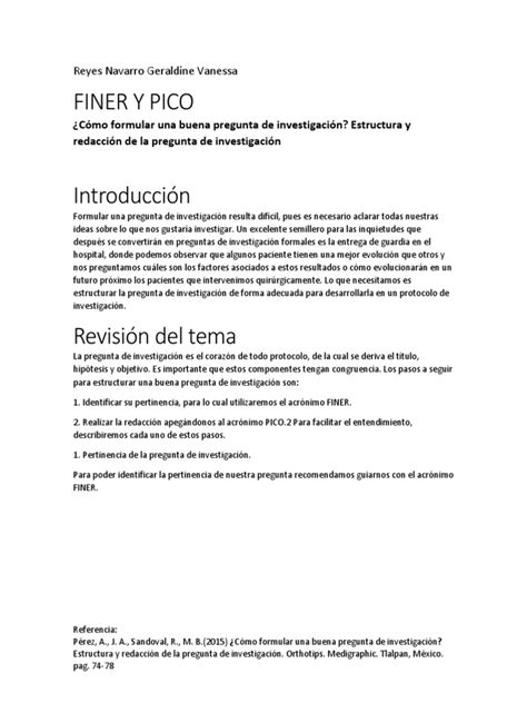 Finer Y Pico Pdf