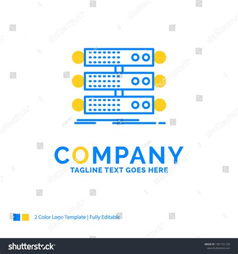 server structure rack database data blue stock vector royalty free