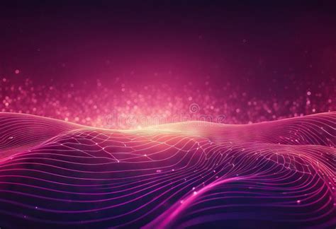 Abstract Waving Line Particle Technology Background Stock Illustrationabstract Backgrounds
