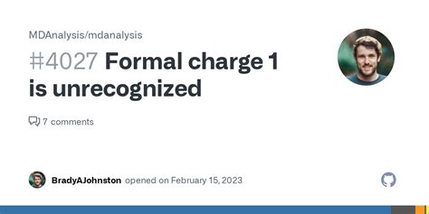Formal Charge 1 Is Unrecognized · Issue 4027 · Mdanalysismdanalysis