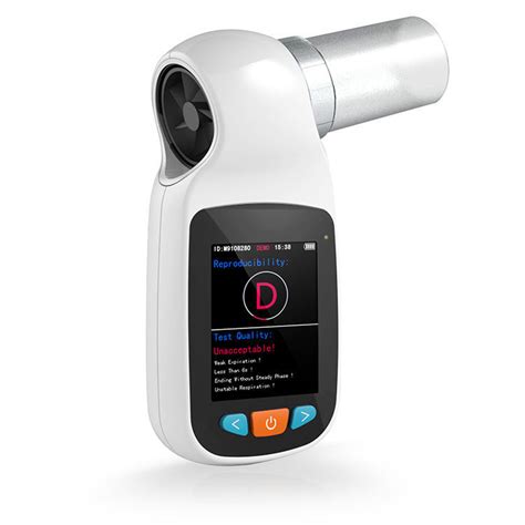 Handheld Portable Spirometer Device Medical Lung Function Spirometer Electric Suction