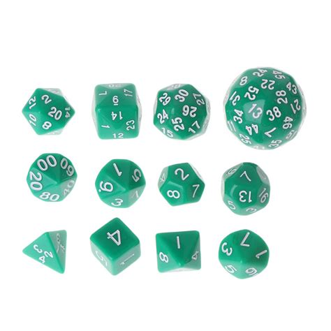 12pcsset Multi Sided Polyhedral Dice D4 D6 D8 D10 Vicedeal