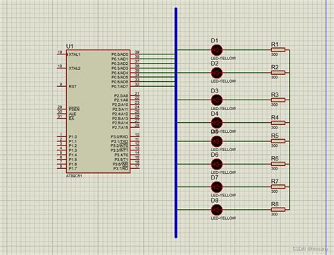 Keil4与proteus联合仿真实现流水灯实验andandstm32实现通过寄存器实现流水灯keil Protuse联调stm32 Csdn博客