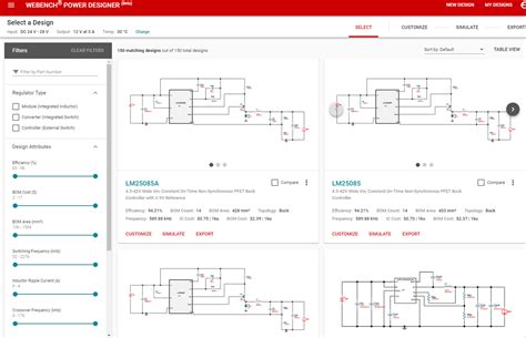Webench® Tools Why Webench Can Not Find A Part For 24v Input 12v 3a