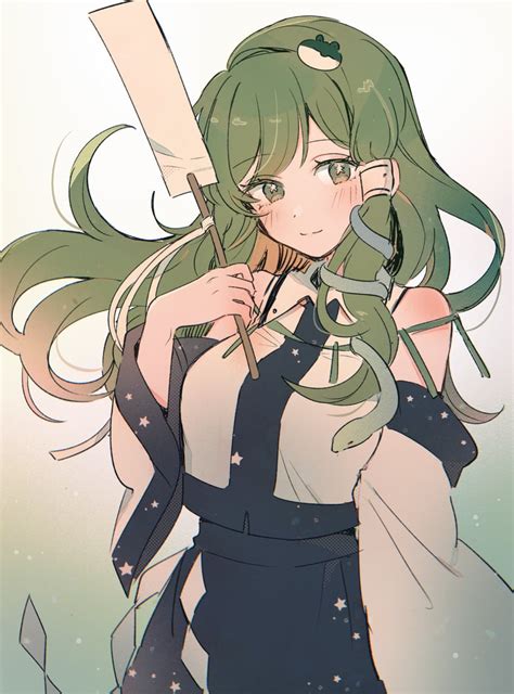 Kochiya Sanae Touhou Drawn By Mozukuzu Manukedori Danbooru