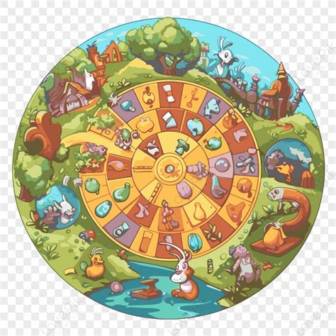 Board Game Vector In The Style Of 2d Game Art Cartoon Cartoon Sticker