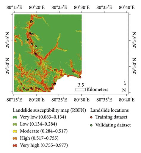 landslide susceptibility maps generated using the lda a lr b and