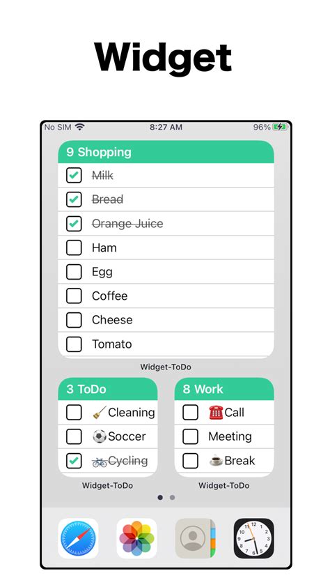 Widget ToDo Para IPhone Descargar