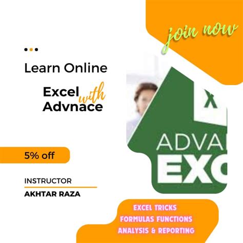 teach advanced excel course pivottables formulas and dashboards by