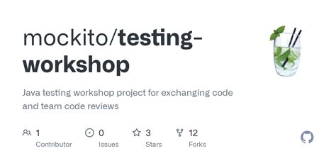 GitHub Mockito Testing Workshop Java Testing Workshop Project For Exchanging Code And Team