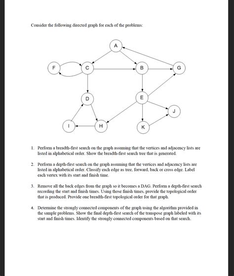 solved consider the following directed graph for each of the