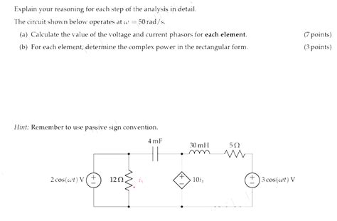 solved explain your reasoning for each step of the analysis