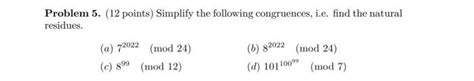 solved problem 5 12 points simplify the following
