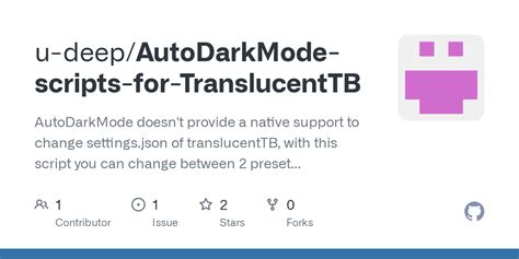 GitHub U Deep AutoDarkMode Scripts For TranslucentTB AutoDarkMode Doesn T Provide A Native