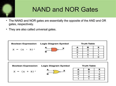 Logicgates Basic Logic Gates And Or Nand Not Ppt