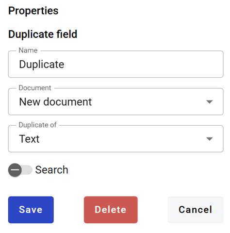 Duplicate Field WhiteDoc Documentation