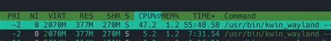 Wayland Utilising Large Amounts Of Cpu Usage Kde Plasma Manjaro