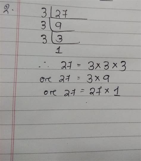 Prime Factorization Of 27