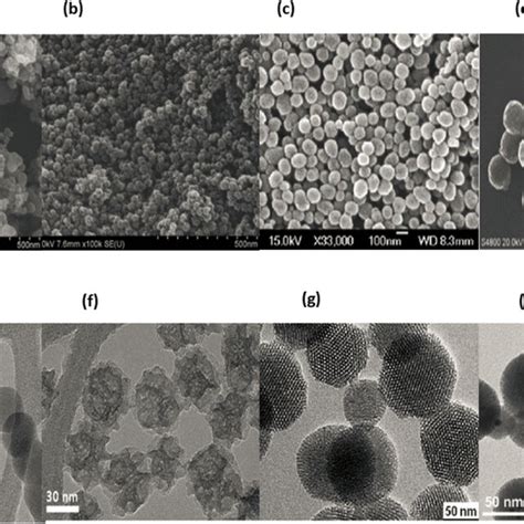 Sem And Tem Micrograph Of Sio2 Nanoparticles A And B Reproduced