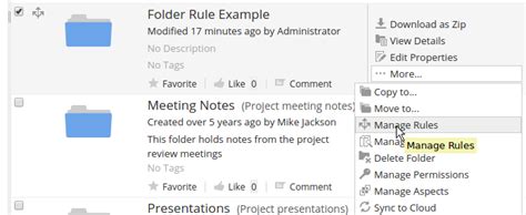 technical tips and tricks alfresco notification rules alerting users