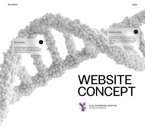 Genetic Center Website And Dashboard Ui Ux Design 1 Images Behance