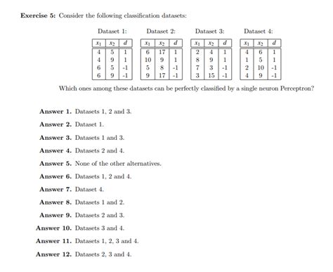 Solved Exercise Consider The Following Classification Chegg