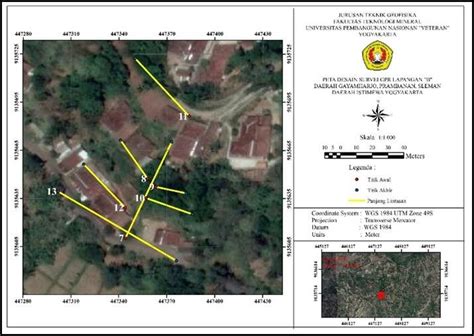 Gpr Field Survey Design Map B Download Scientific Diagram