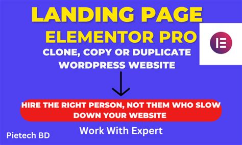 Design Responsive Unique Wordpress Landing Page By Elementor Pro By
