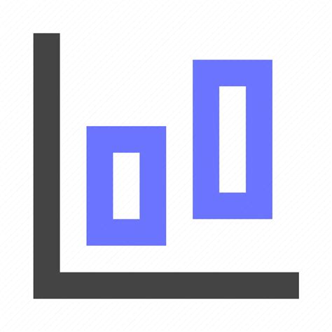 chart graph data visualization bar vertical floating icon
